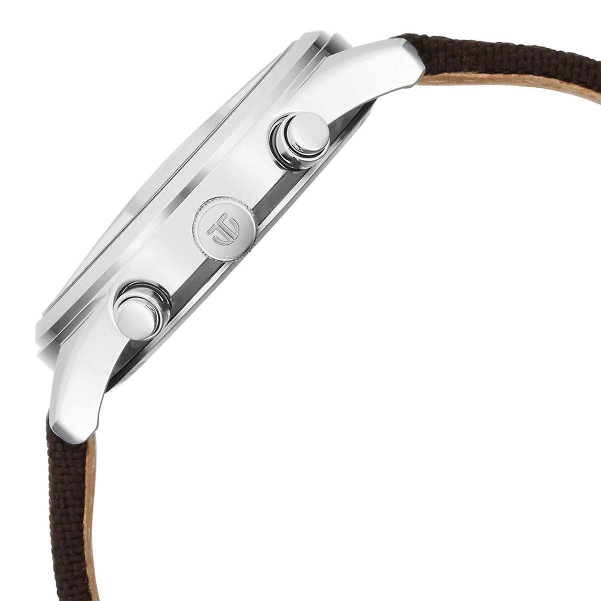 Titan Wrist Wit Quartz Analog with Day and Date Brown Dial Leather Str