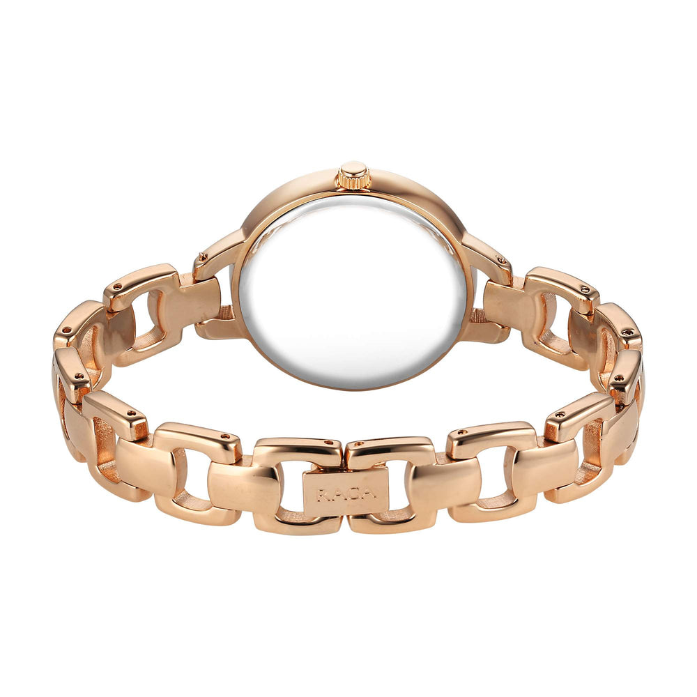 Titan Raga Showstopper Quartz Analog Rose Gold Dial Metal Strap Watch